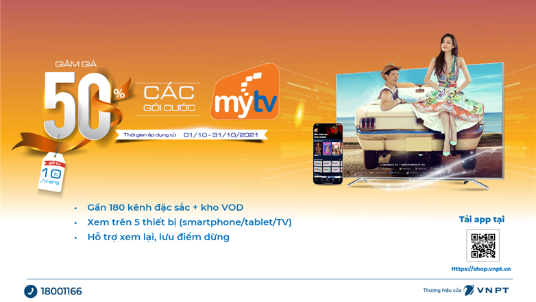 Truyền hình MyTV OTT - Siêu khuyến mại giảm giá 50%, chỉ còn từ 10.000đ ...